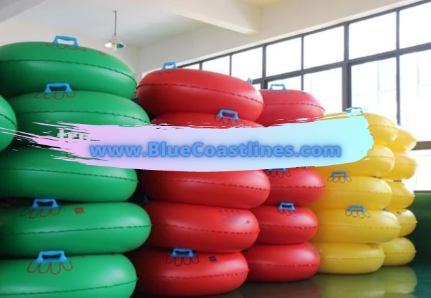 Buy Amusement Park Water Slide Tube Inflatable 3 Person Water River ...