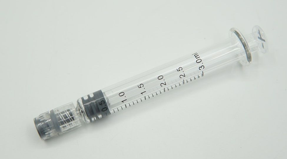 Buy Cosmetic Prefillable Glass Syringe Ovs Tip Cosmetic Syringe Eo ...