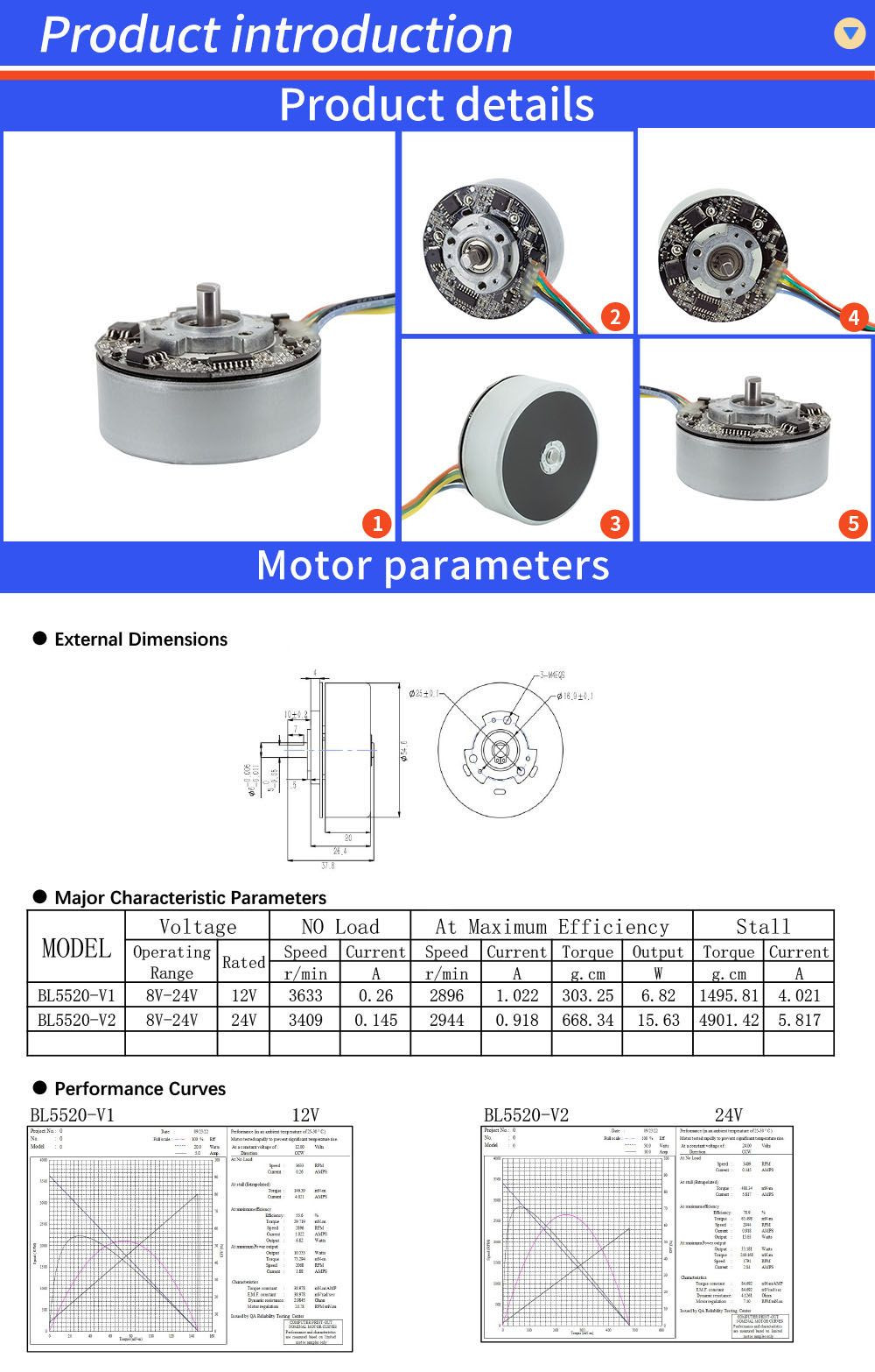 Buy Bldc Motor 5520 Bldc Fan Motor Bldc Cooler Motor from Shenzhen ...
