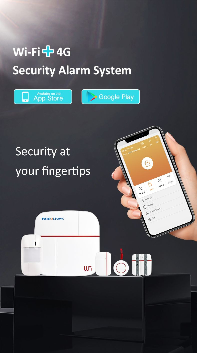 Buy Wifi 4g Gateway Wireless Intruder Alarm System For Home Security ...