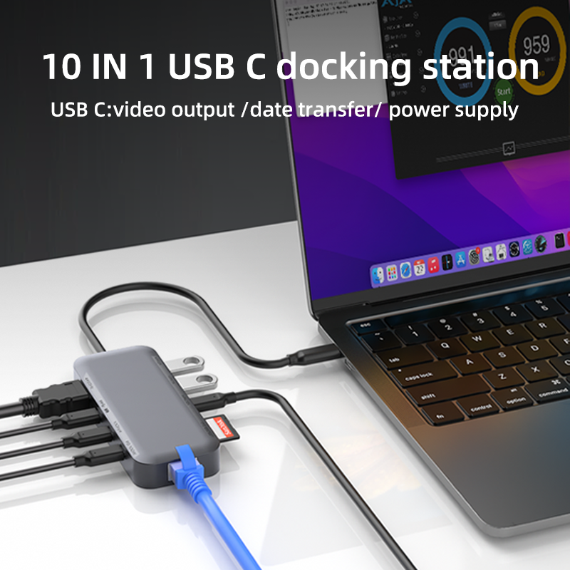 Buy Full-function Type-c Hub 10 In 1 Usb C Docking Station from ...