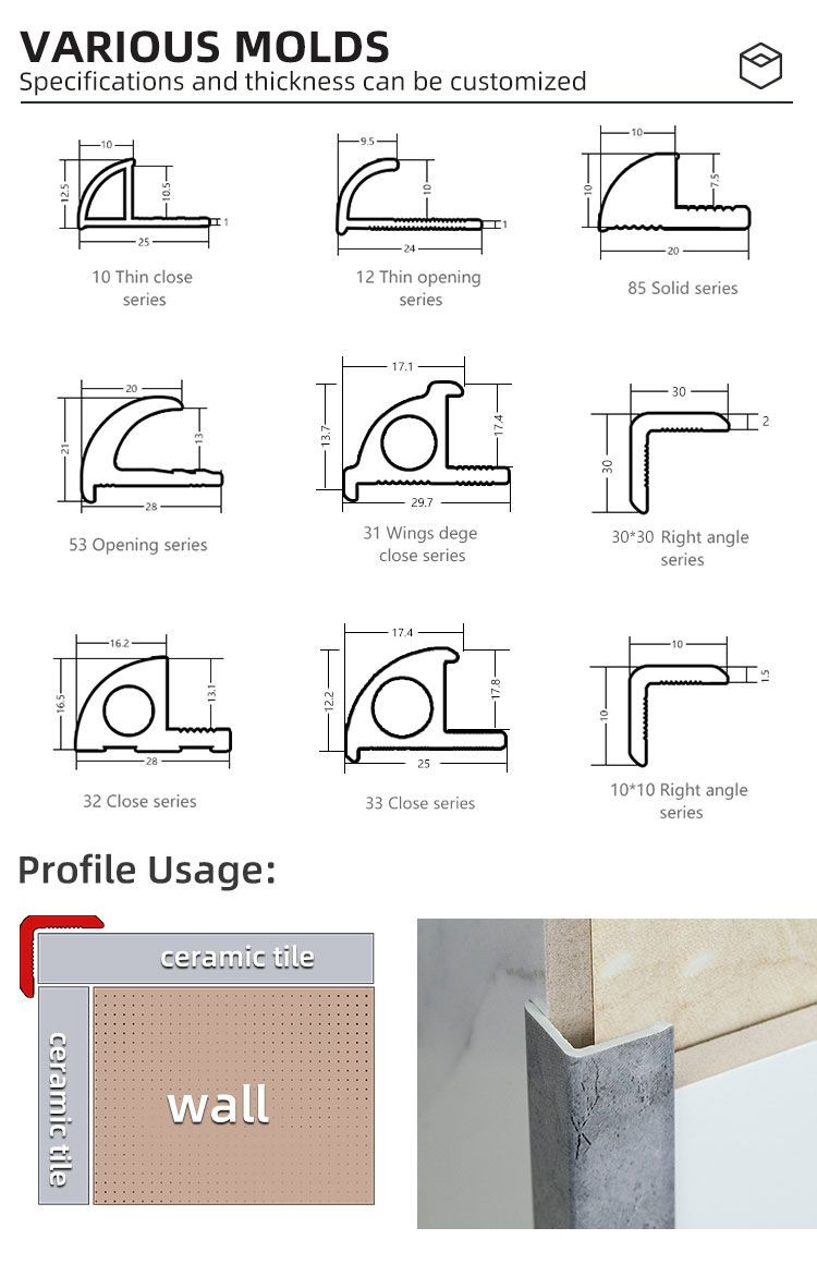 Buy Pvc Tile Trim-right Angle from Foshan Rongyi Tile Trim Building ...