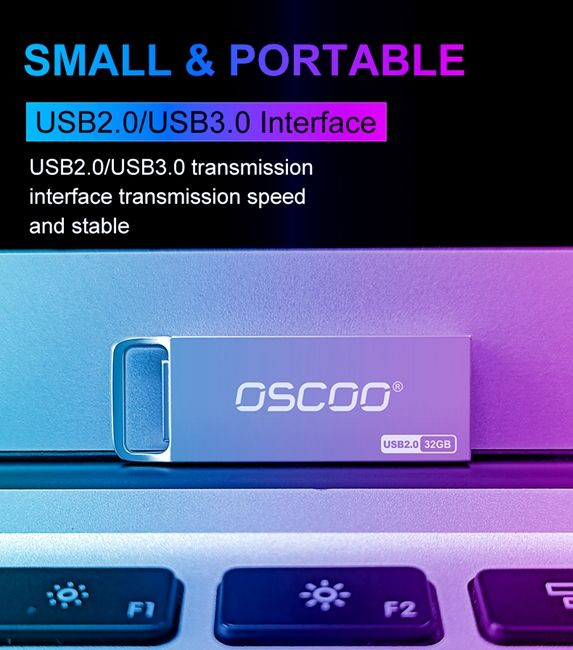 Buy Oscoo Golden Thumbdrive 8gb 16gb 32gb 64gb Metal Flash Drive For ...