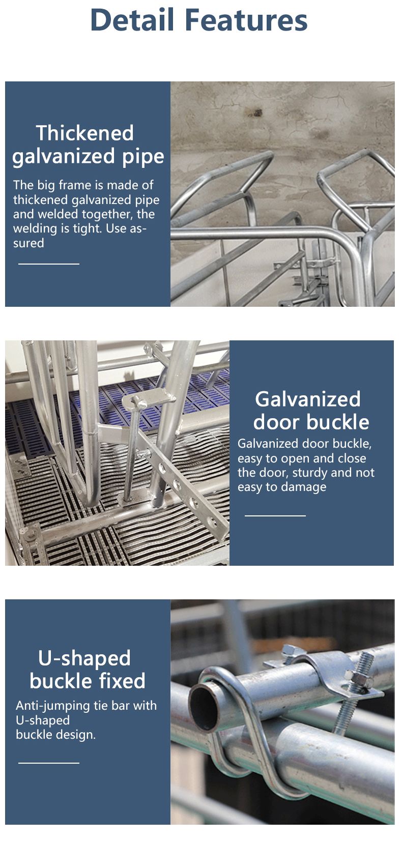 Buy Farm Tools And Equipment Sow Gestation Bed Galvanized Pig Farrowing ...