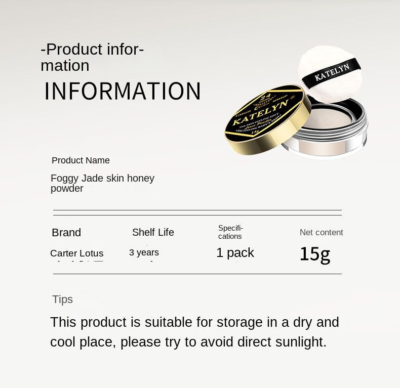 Buy Foggy Jade Skin Honey Powder from Shantou Yujie Cosmetics Co., Ltd ...