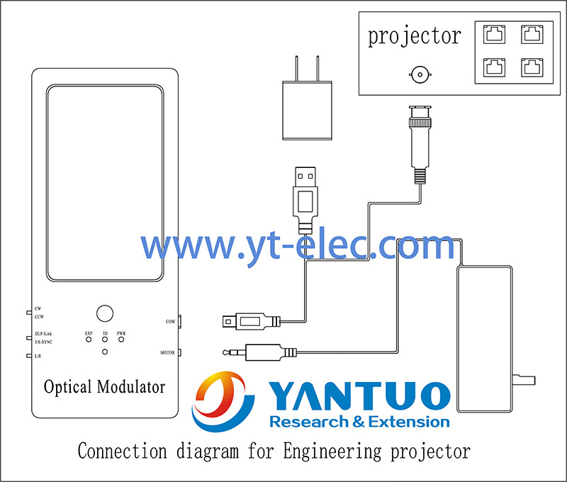 Buy 3d Passive Polarization Modulator For All Dlp 3d Projector Yt ...