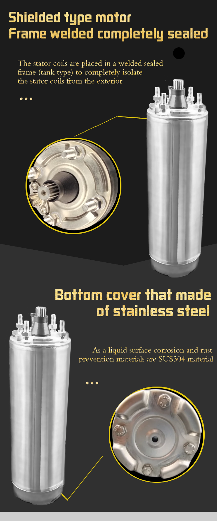 Buy Ebara Shielded Deep Well Submersible Motor 4'' Water Machine ...