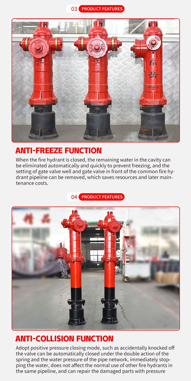 Buy Above-ground Fire Hydrant from Shandong Dongyue Crane Fire ...