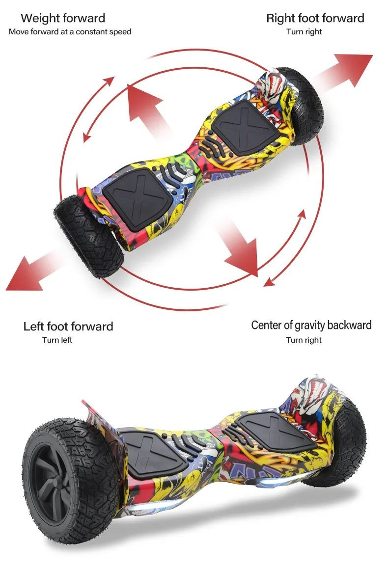 Buy Hoverboard, Electric Hoverboard, Two Wheeled Children Aged 6-12 ...