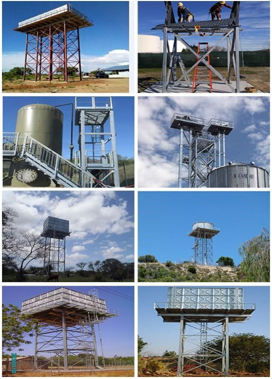 Buy Elevated Water Storage Tank Tower/steel Frame Water Tower/hot ...