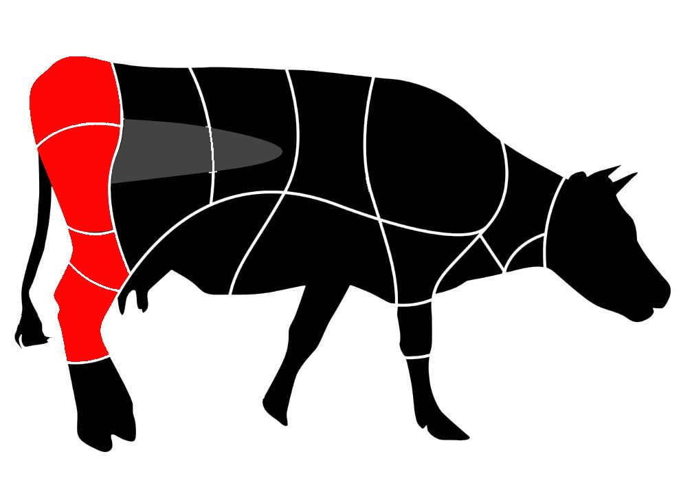 Buy Japanese Wagyu Beef Hind Leg Meat Hindquarter Bottom Round Ham Top ...