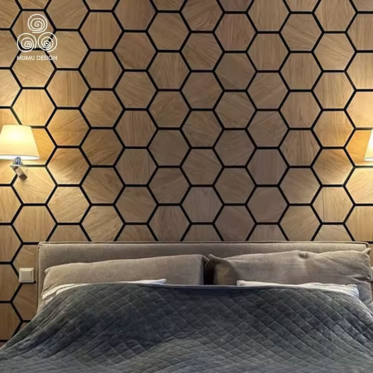 Buy Hexagon 3d Wall Panels from MUMU WOODWORK CO., LTD., China ...