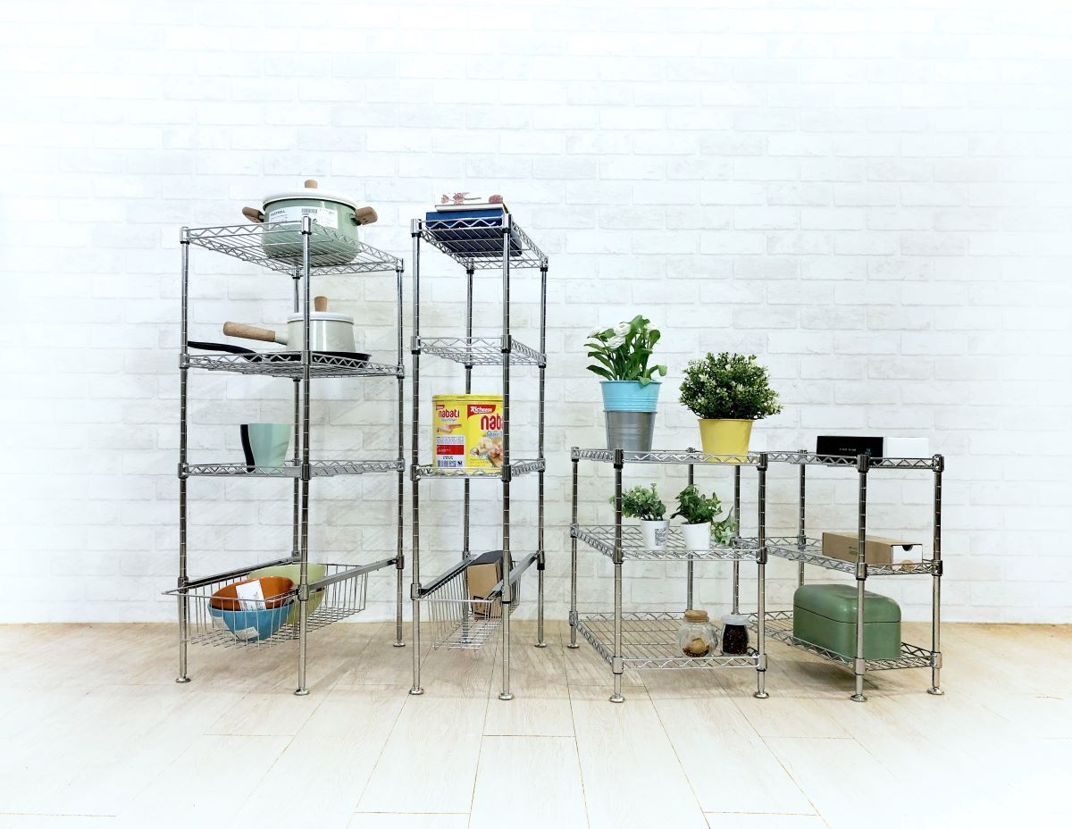 Buy Voka Home-pal Money Saving 92cm Rolling 3-tier Gap Storage Shelving ...