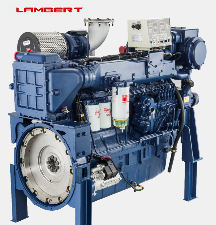 Buy 240kw 327hp @2100rpm Inboard Fishing Boat Cargo Ship Motor 4 Stroke ...