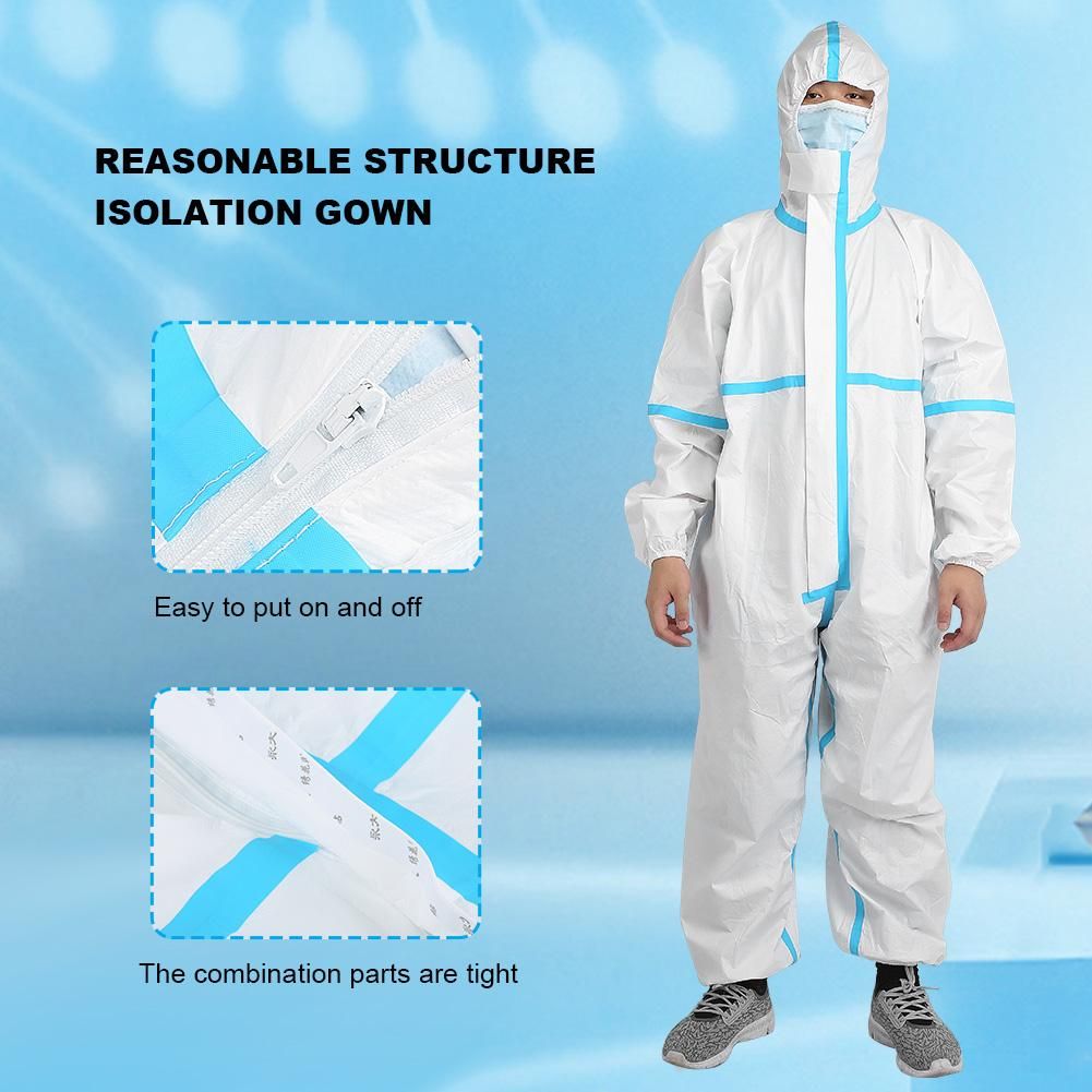 Buy Non-woven Full Body Coverall Disposable Isolation Protective ...