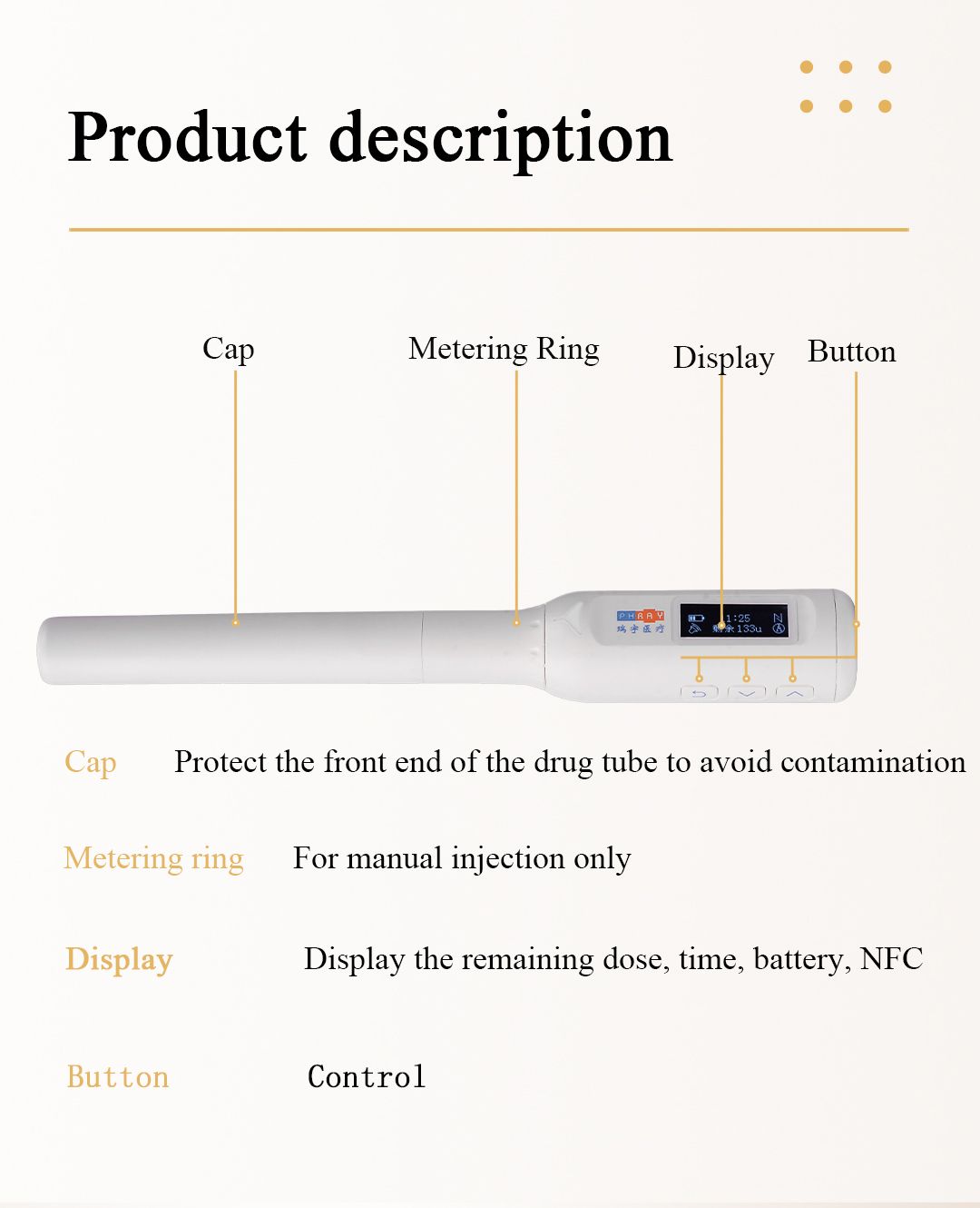 Buy Phray Medical Ph500 Insulin Pump Insulin Infusion Smart Insulin Pen ...