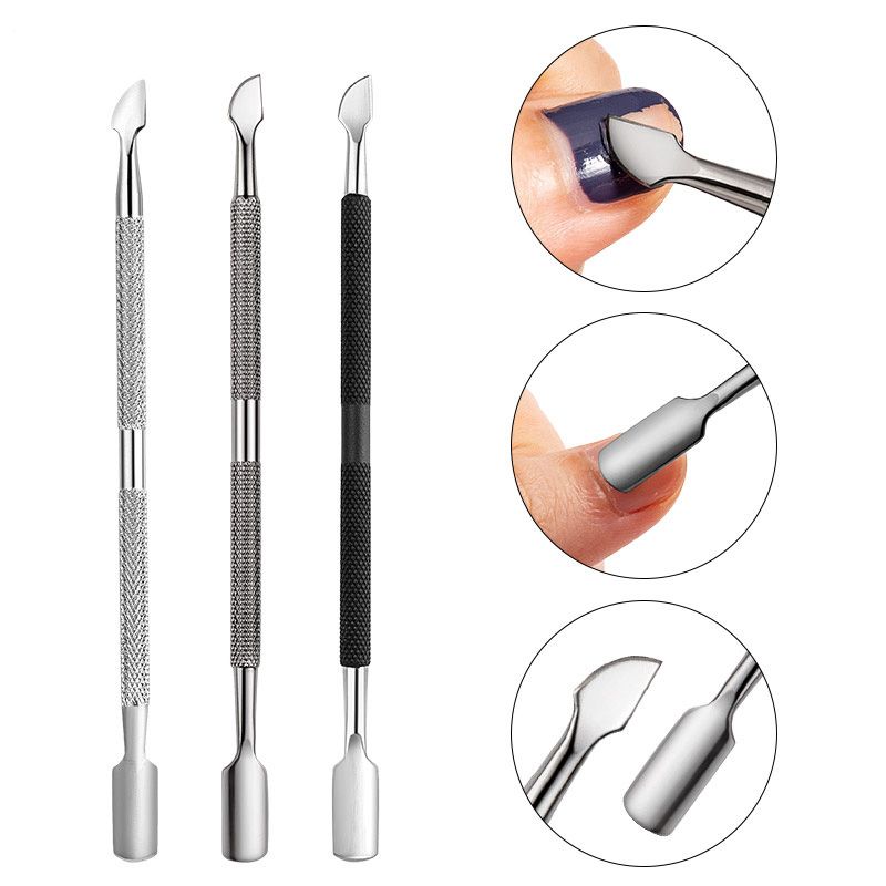 Buy Nail Pusher Manicure Pedicure Clean Care Tools Cuticle Spoon Pusher ...