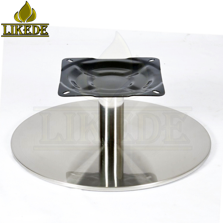 Buy Stainless Steel Round Flat Swivel Base Metal Rolling Chair Legs Use ...