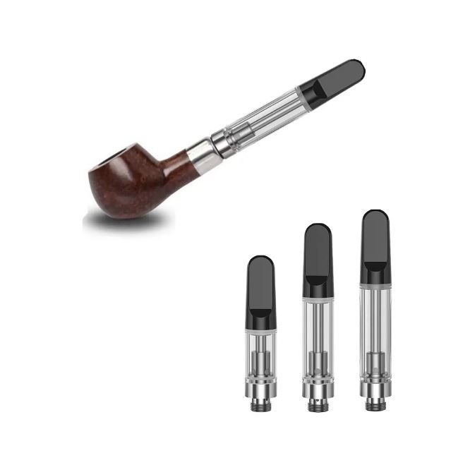 Buy 0.8ml Empty Glass Carts With Black Ceramic Tips-fits All 510 Thread ...