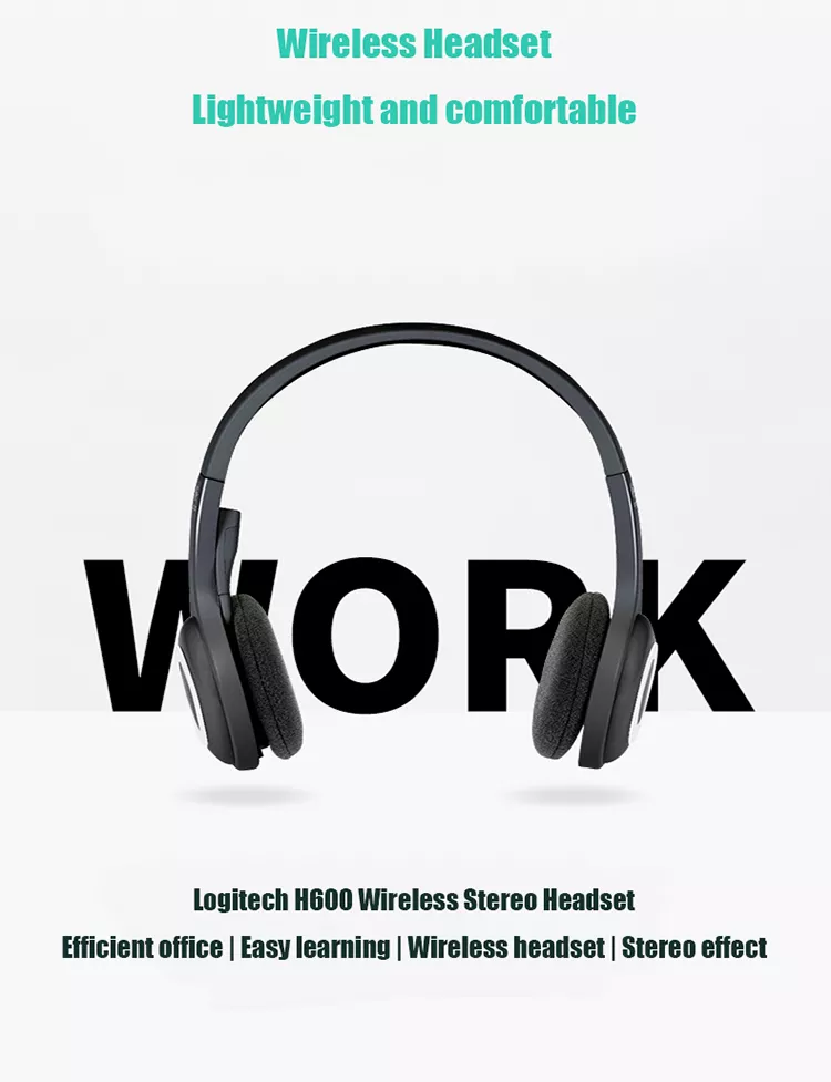 Buy Logitech H600 Wireless Rotating Foldable Microphone Noise Reduction ...