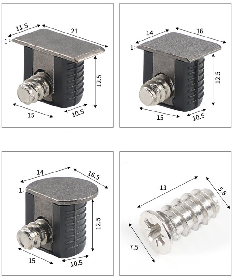 Buy Furniture Invisible Connector Removable Furniture Hidden Connector ...