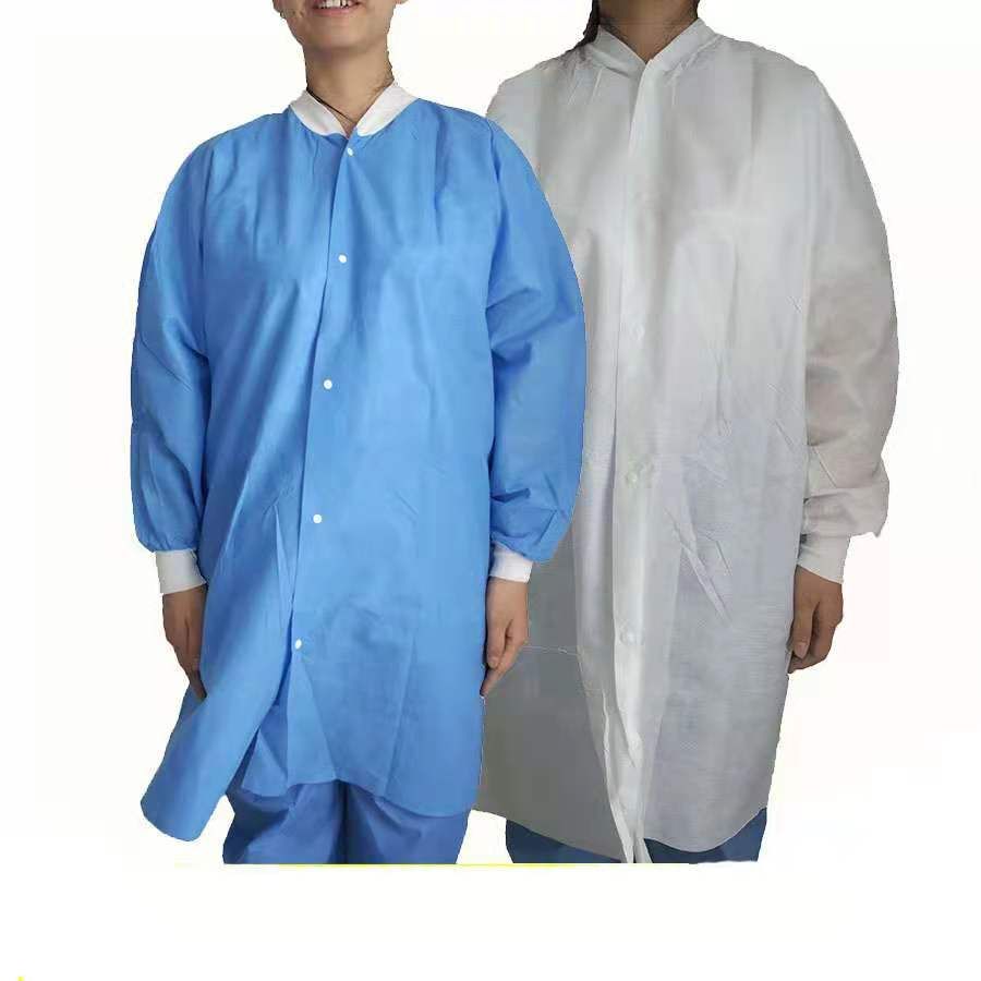 Buy Disposable Non Woven Lab Coat/visitor Gown/patient Gown from Hubei ...