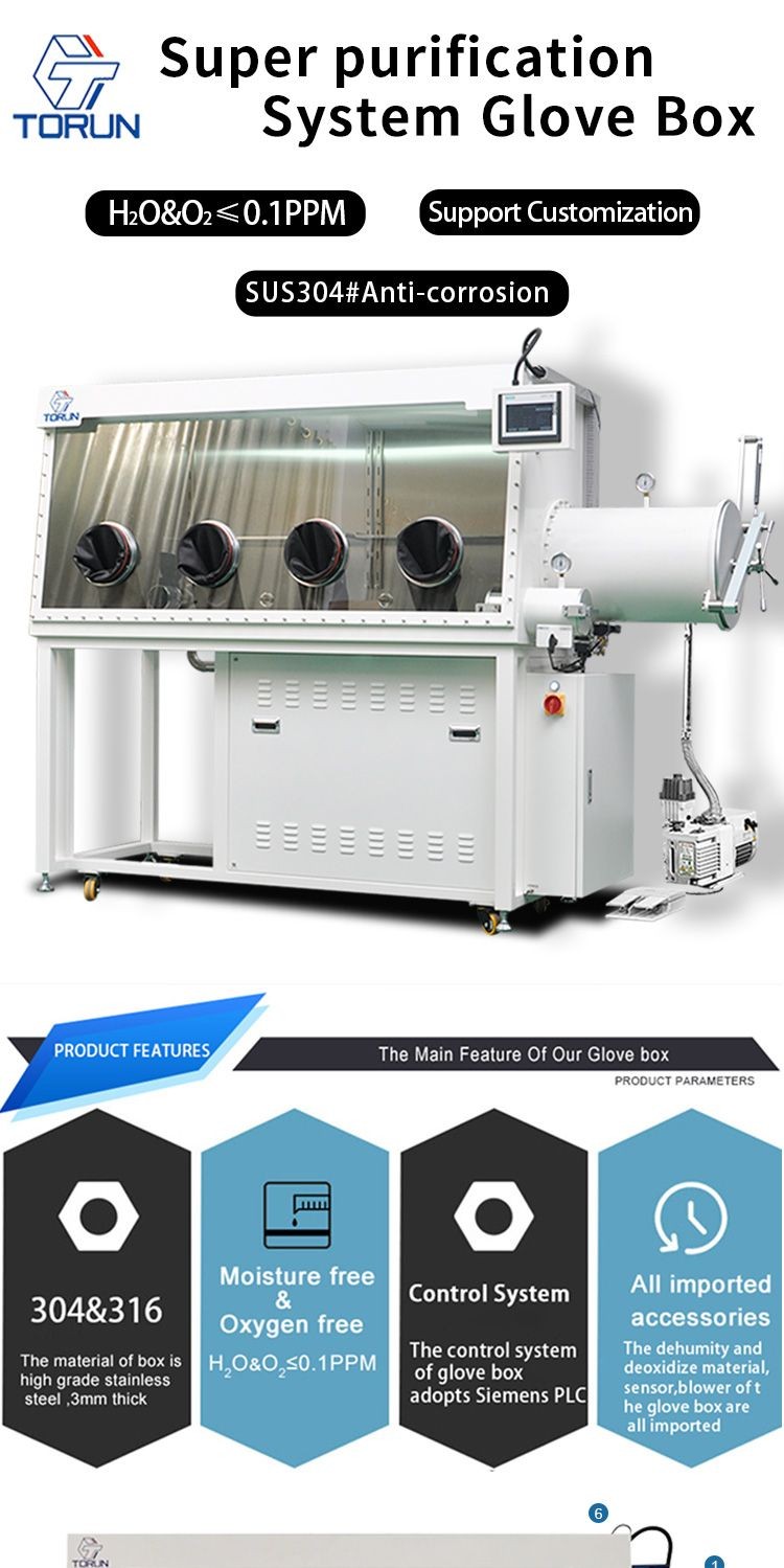 Buy Lab Gas Purification System Glovebox With High Purity Inert Gas ...