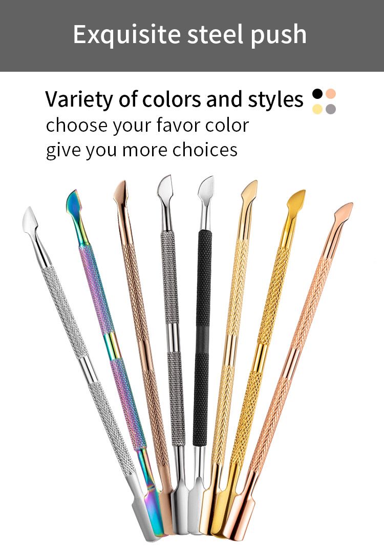 Buy Nail Pusher Manicure Pedicure Clean Care Tools Cuticle Spoon Pusher ...