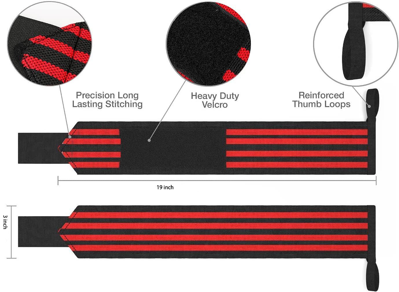 Buy Adjustable Body Building Gym Fitness Powerlift Wristband Training ...