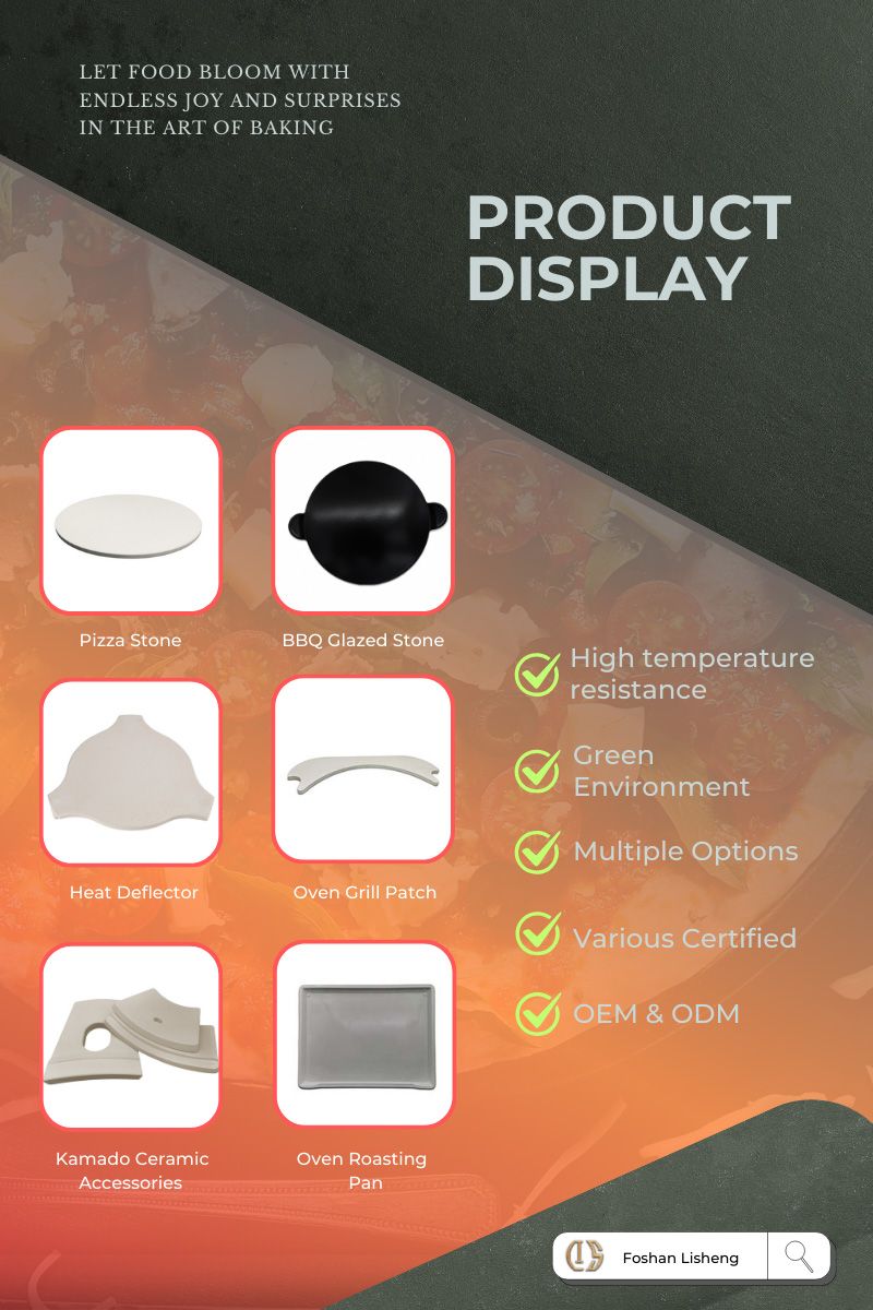 Buy 14-inch Round Pizza Stone – Premium Cordierite Multi-function ...