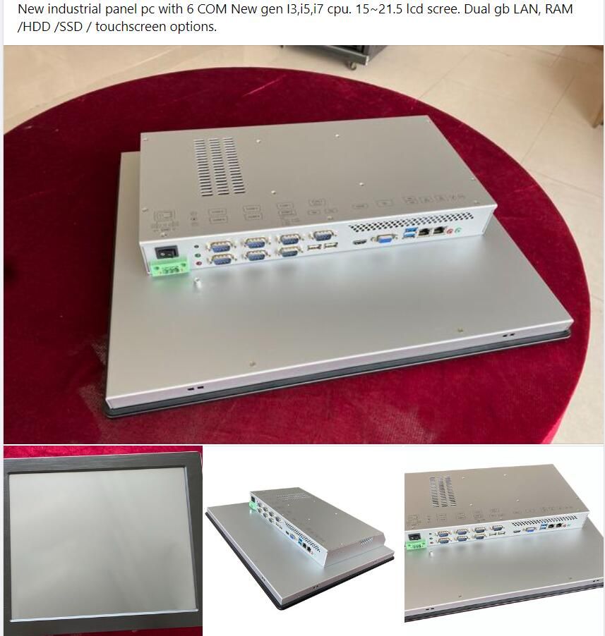 Buy 15 Inch Panel Pc Industrial All In One Computer With Intel I5-6500 ...