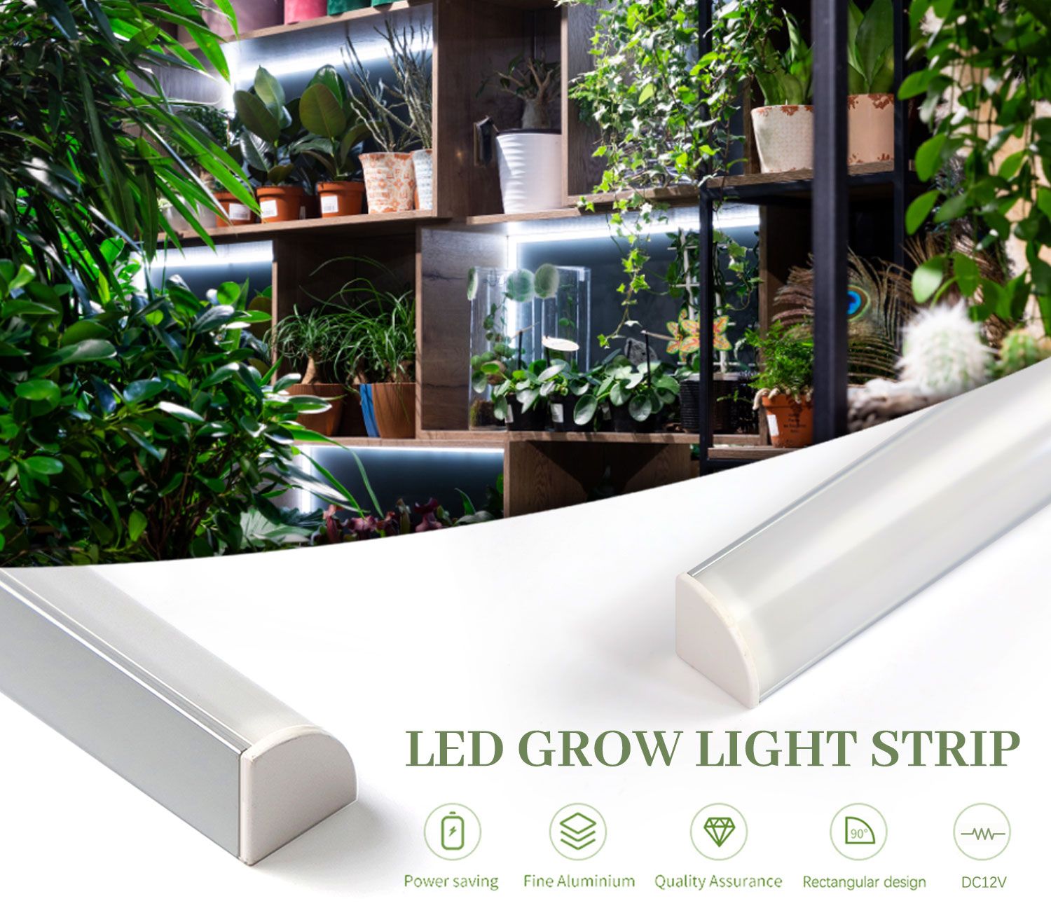 Buy Indoor Strip Hard Bar Plant 12v Led Grow Light Home Plant Grow Lamp ...
