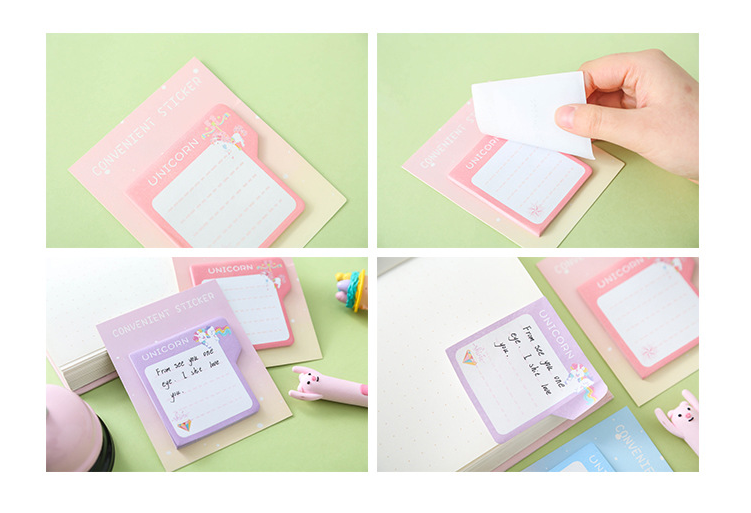 Buy Custom Die Cut Sticky Notes Pad High Quality Funny Panda Unicorn ...