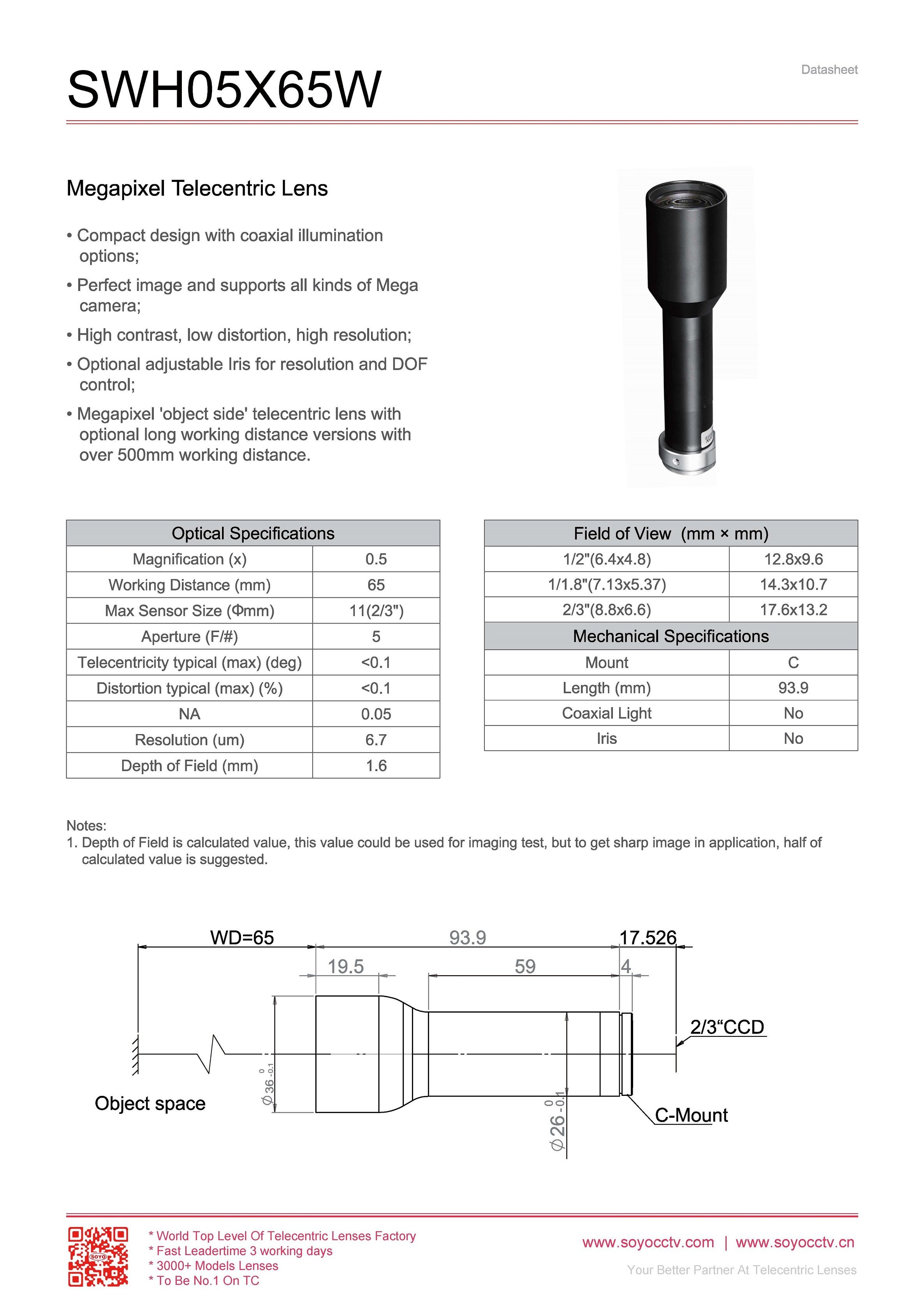 Buy Bi-telecentric Lenses Machine Vision Fa Computer Vision Camera ...