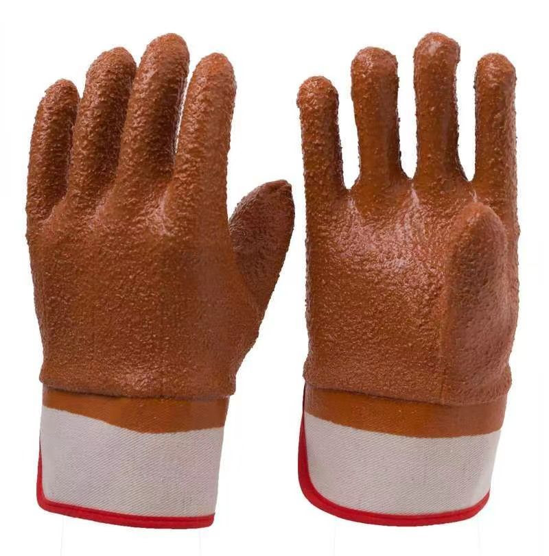 Buy Heavy Duty Safety Cuff Cotton Jersey Liner Rough Sandy Pvc Dipped ...