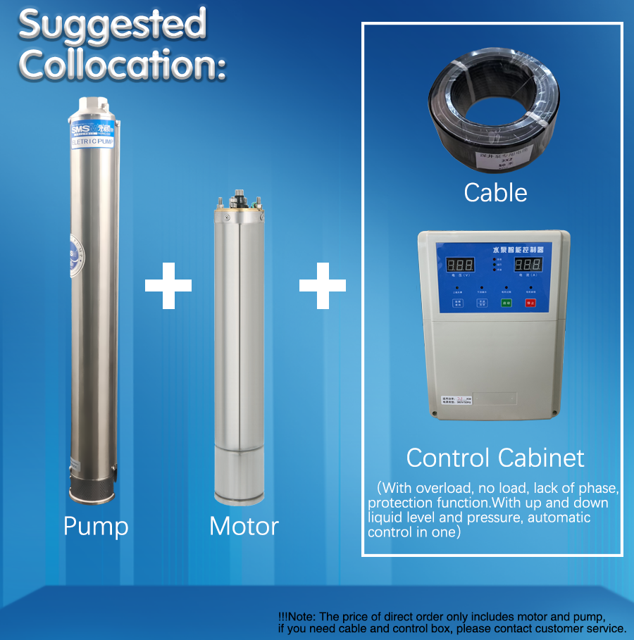 Buy Submersible Pump Deep Well Pump Smsm100qj 50t Agriculture Industry Quality Assurance from ...