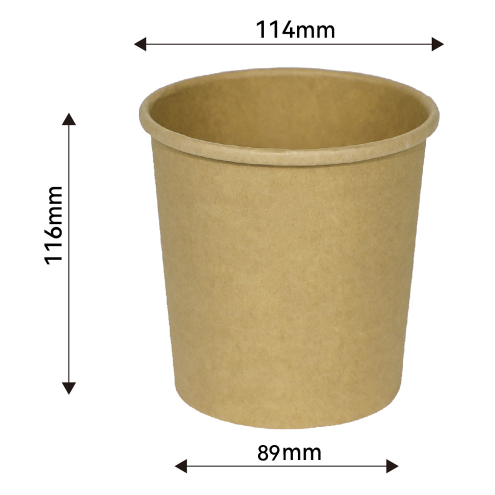 Buy Kraft Paper Deli Cups – Eco Takeout Bowls 8oz–32oz from Good Earth ...