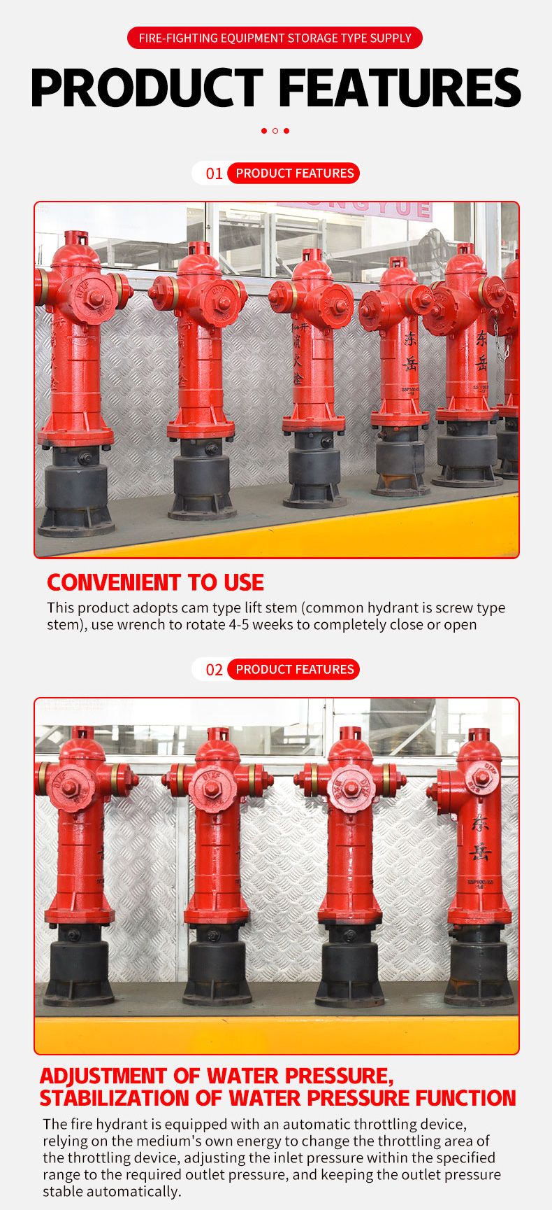 Buy Above-ground Fire Hydrant from Shandong Dongyue Crane Fire ...