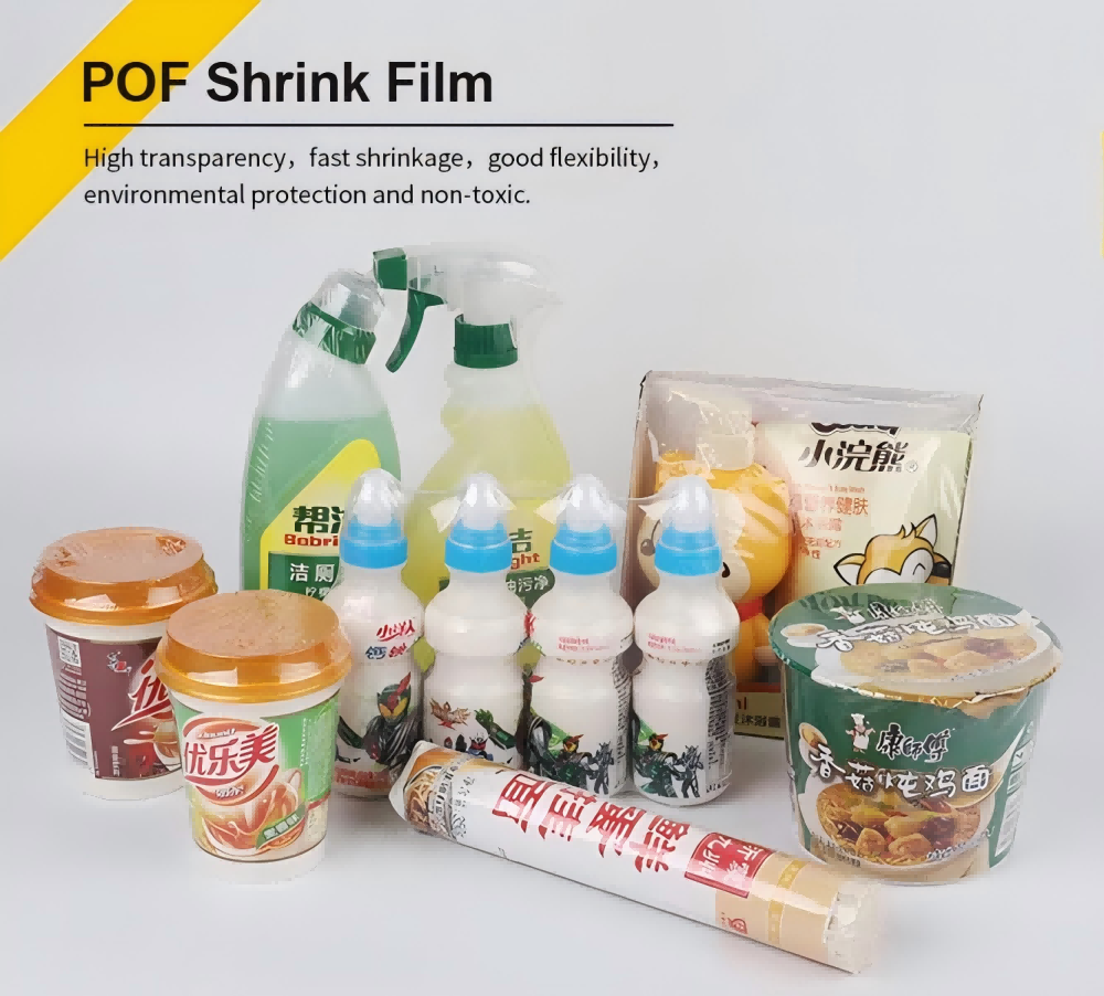 Buy Pof Transparent Heat Shrinkable Plastic Film Roll Environmentally ...
