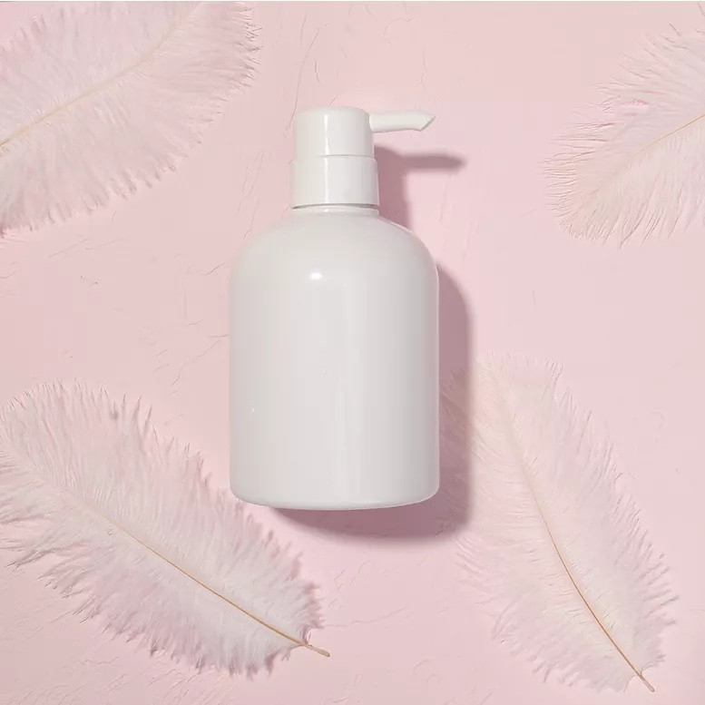 Buy 100ml 250ml 350ml 500ml Empty Gloss White Squat Short Round Bottle ...