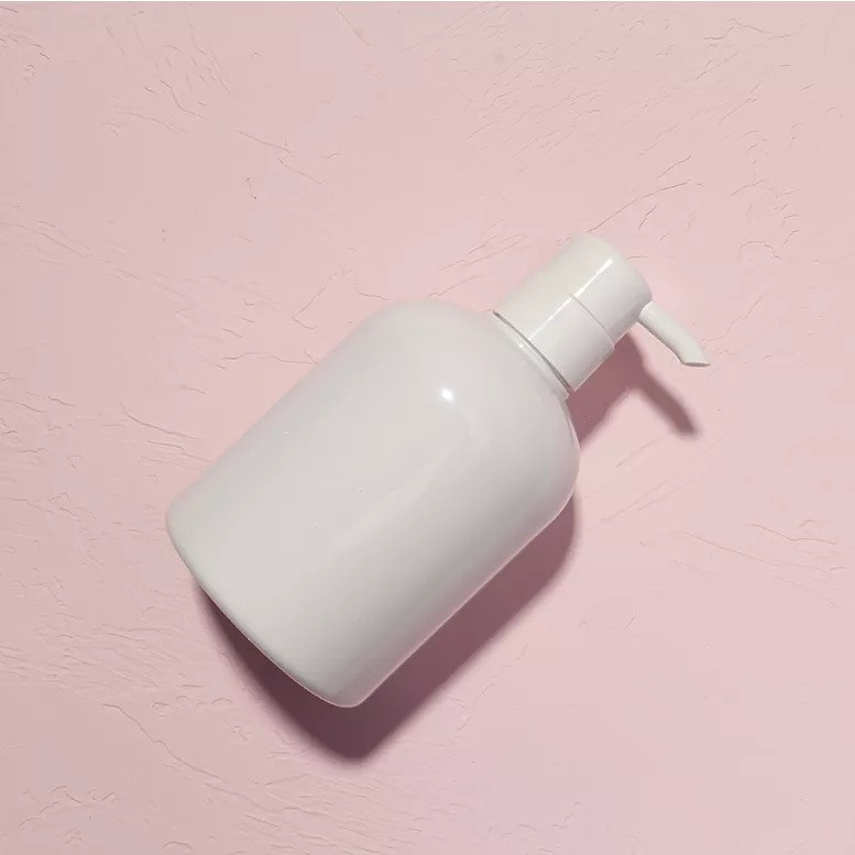 Buy 100ml 250ml 350ml 500ml Empty Gloss White Squat Short Round Bottle ...