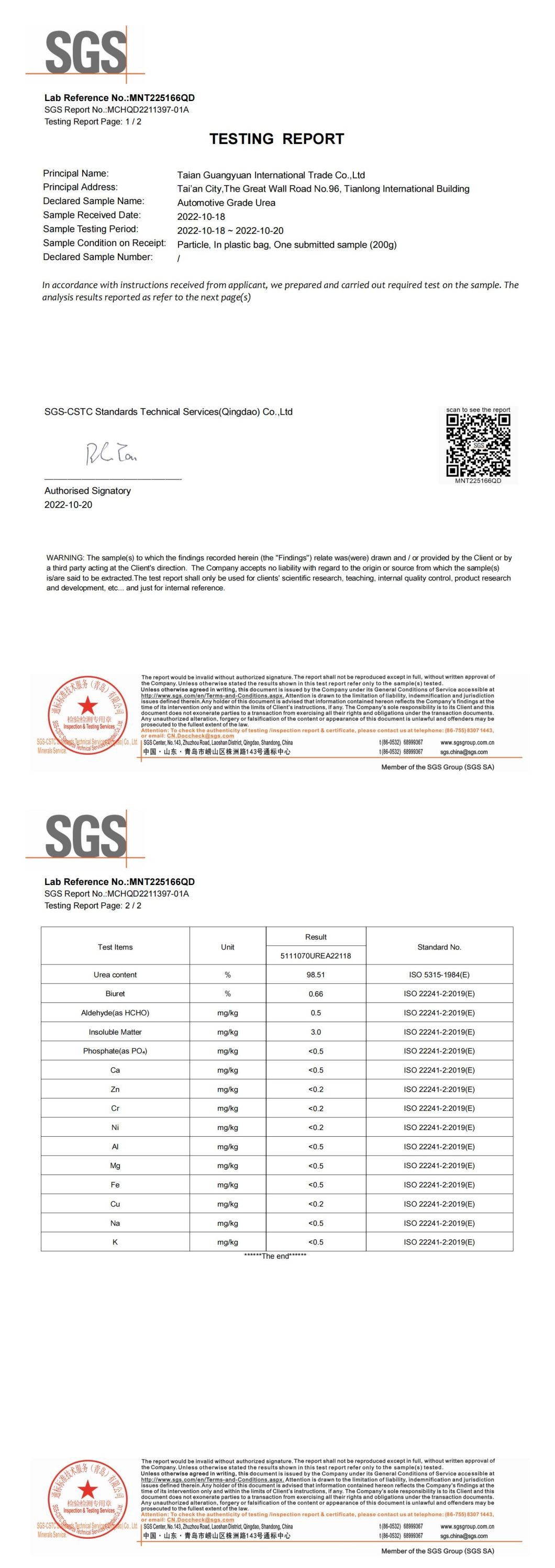 Buy 10years Export Experience With Reach Certificate Urea For Diesel Exhaust Fluid Def/scr/aus32 ...
