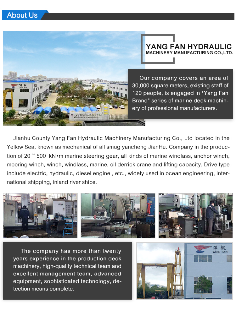 Buy 50kn Electric Capstan Marine Winch from Jianhu County Yangfan Hydraulic Machinery ...