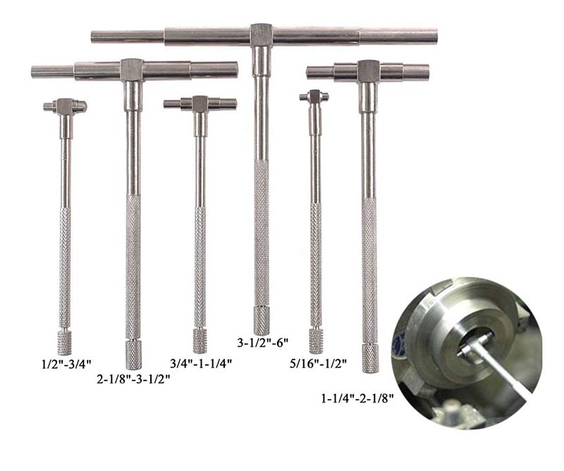 Buy 6pcs/set Precision Telescopic Gauge 8-150 Mm Micrometer Internal ...