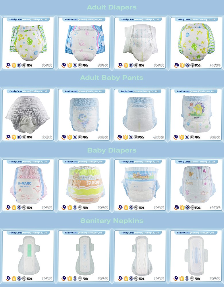 Buy Abdl Plain White Printed Adult Baby Diapers With Blue Core from ...