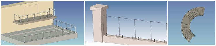 Buy Ablnox Stainless Steel Glass Balcony Railing Balustrade Side ...