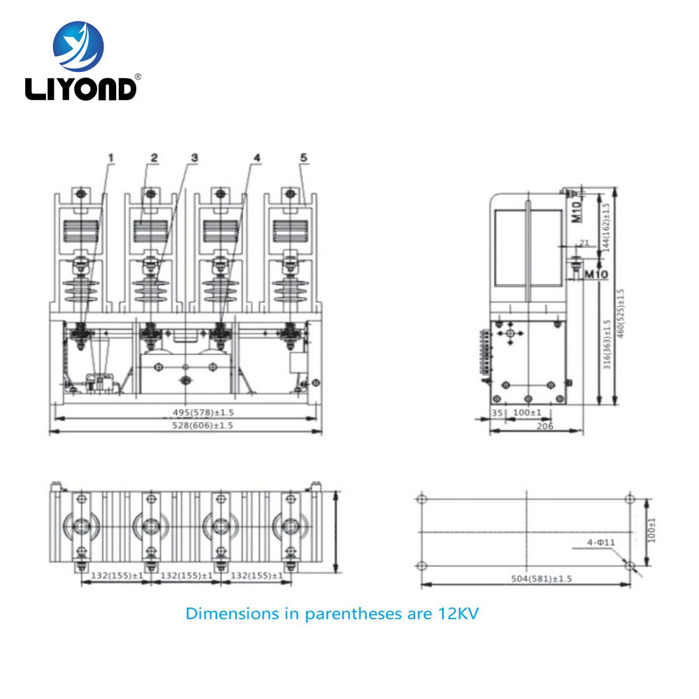 Buy Ac 4 Poles Voltage Contactor With Big Current from Yueqing Liyond ...
