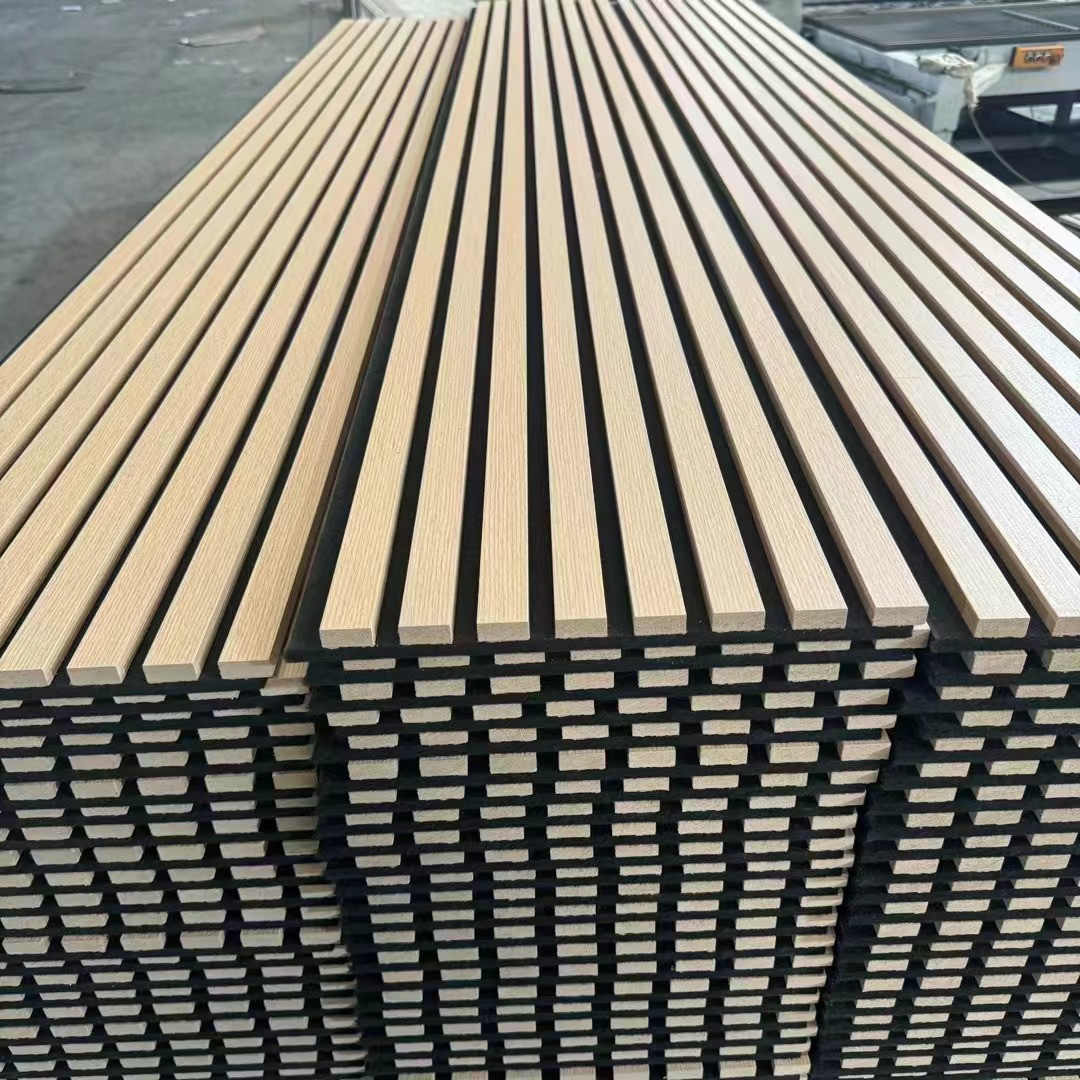 Buy Acoustic Panel Diffusion Wall Soundproofing Slat Wooden Fiber ...