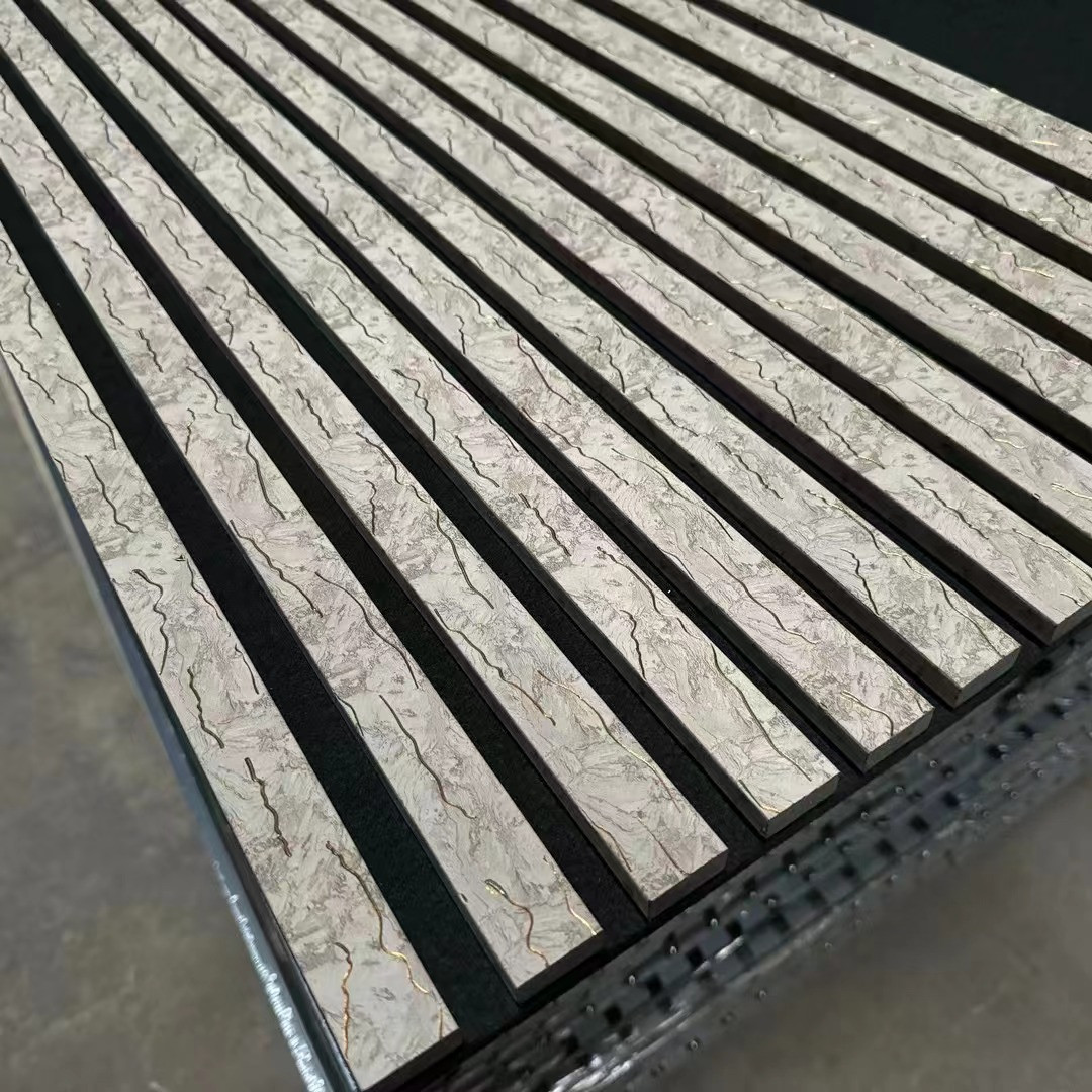 Buy Acoustic Panel Diffusion Wall Soundproofing Slat Wooden Fiber ...