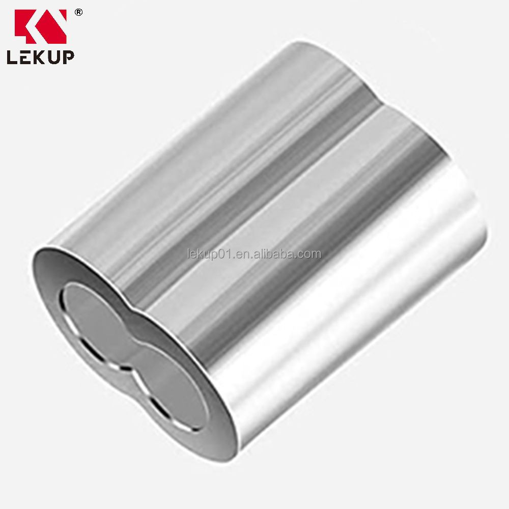 Buy Aluminum Crimping Double Barrel Set Ferrule Loop Sleeve Double ...